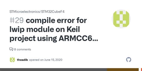 Compile Error For Lwip Module On Keil Project Using Armcc6 Compiler · Issue 29