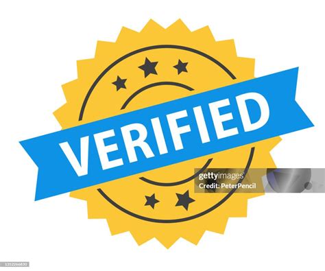 Verified Stamp Imprint Seal Template Grunge Effect Vector Stock