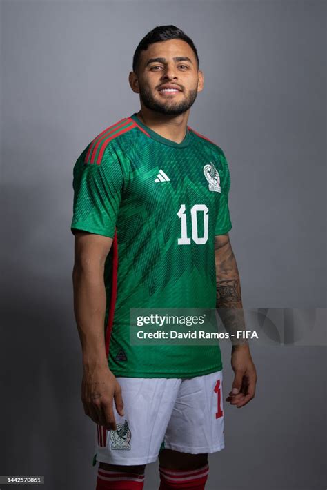 Alexis Vega Of Mexico Poses During The Official Fifa World Cup Qatar