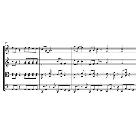 The Temptations My Girl Sheet Music For String Quartet