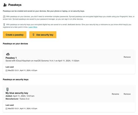 Passkey Management Ui Best Practices For Combining All Passkey Types