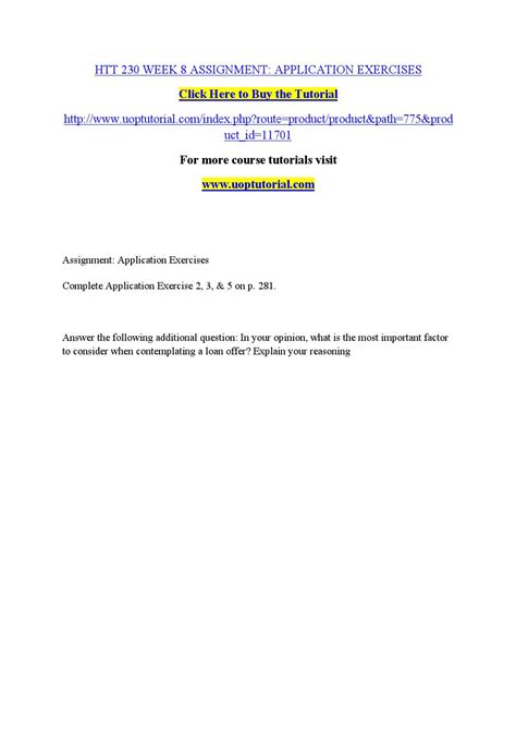 Htt 230 Week 8 Assignment Application Exercises By Navishjasas4 Issuu