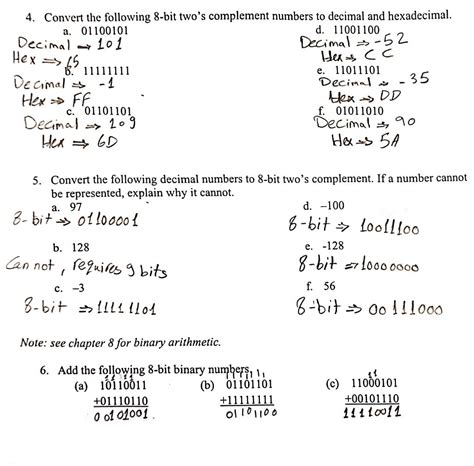 Solved 1 Convert The Following Binary Numbers To Decimal
