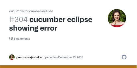 Cucumber Eclipse Showing Error · Issue 304 · Cucumbercucumber Eclipse