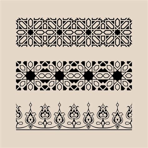 Premium Vector Seamless Boarder Pattern Design Floral Boarder Design