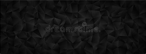 Abstract Geometric Chaos Background With Black Polygonal Shapes For