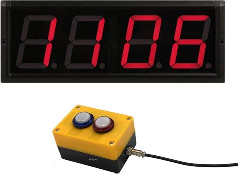 Btbsign 4 Digit Led Counter And Timer With Switch Box Remote And Red 4