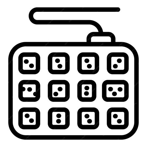 Premium Vector Learning Keyboard Icon Outline Vector Disabled
