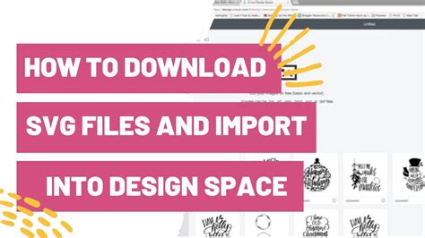 how to download svg files and import into cricut design space makers