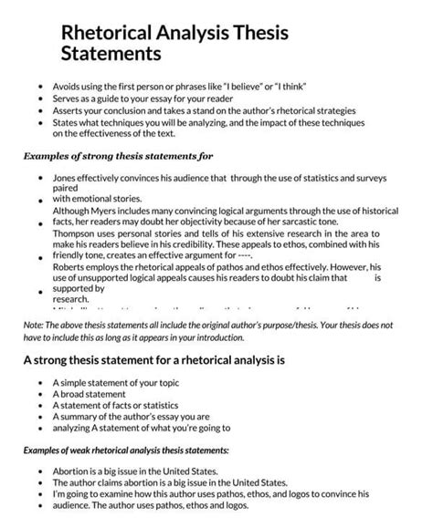 36 Examples Of Strong Thesis Statement 4 Steps Guide