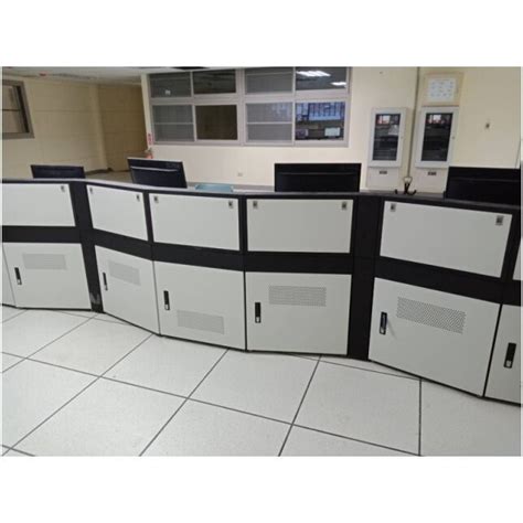 Operator Control Room Console Desk With Monitor Mount Workspace