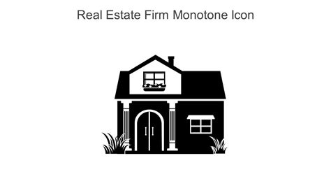 Real Estate Firm Monotone Icon In Powerpoint Pptx Png And Editable Eps Format Ppt Slide