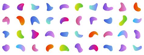 Premium Vector Abstract Blotch Shape Set Of Modern Graphic Elements