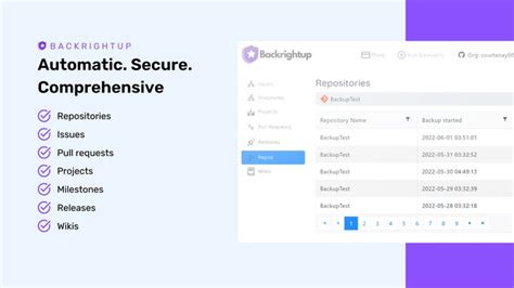 backup github backrightup · github marketplace · github