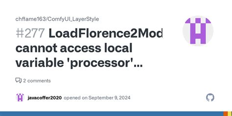 LoadFlorence2Model：cannot access local variable 'processor' where it is not associated with a ...