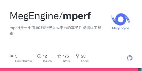 Mperf README CH Md At Master MegEngine Mperf GitHub