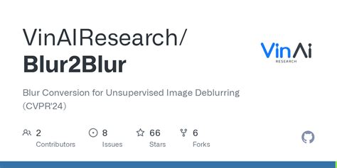 Github Vinairesearch Blur2blur Blur Conversion For Unsupervised Image Deblurring Cvpr24