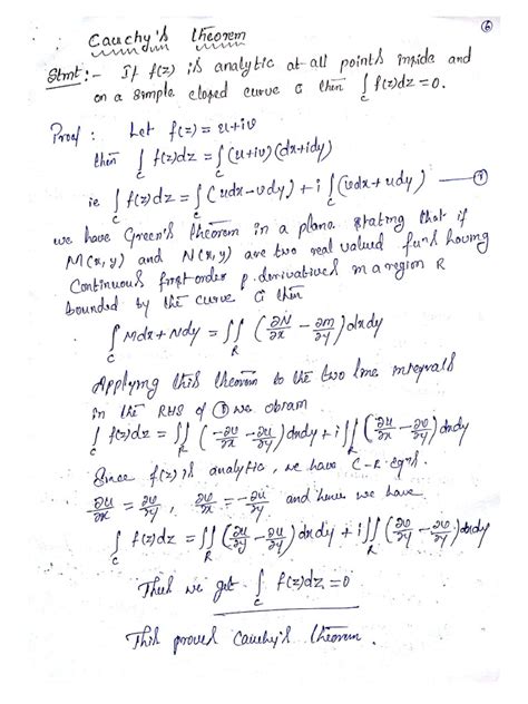 cauchy s theorem and cauchy s integral formula pdf