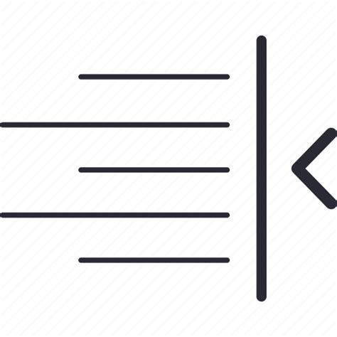 Arrow Editing Indent Left Text Write Icon Download On Iconfinder