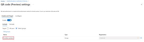how to enable qr code authentication in microsoft entra id preview