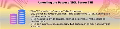Unveiling The Power Of Sql Server Cte Madesimplemssql