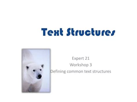 PPT Text Structures PowerPoint Presentation Free Download ID 5394022