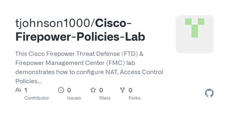 Github Tjohnson1000cisco Firepower Policies Lab This Cisco