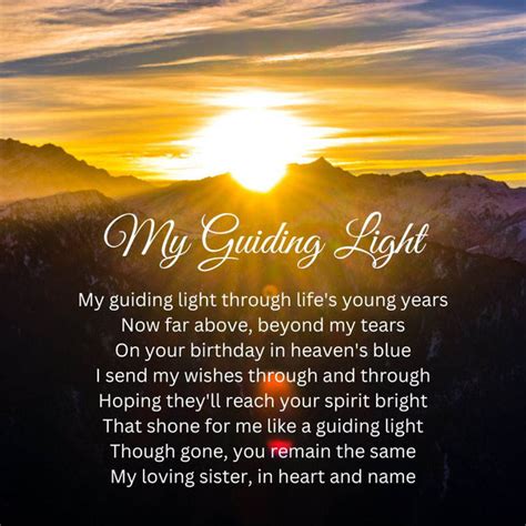 Happy Birthday In Heaven For Sister 30 Heavenly Wishes Poems
