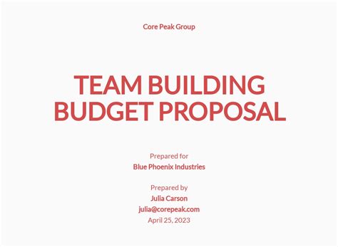 Team Building Proposal Template 22 2016 • 0 Likes • 33483 Views