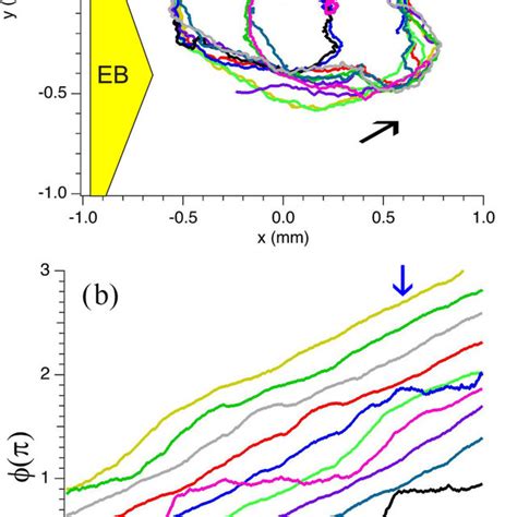A Simulated Dust Trajectories For A Continuous Eb With Energy 075