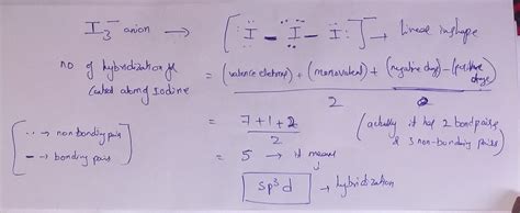 Solved What Is The Hybridization Of The Central Atom In The Triiodide Course Hero