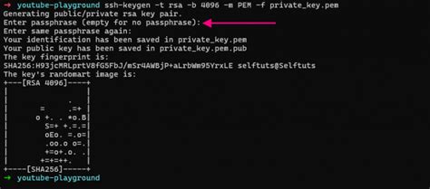 Public And Private Key Generation For JWT Selftuts