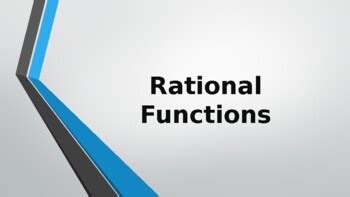 Rational Functions Mathematics Editable PowerPoint Presentation