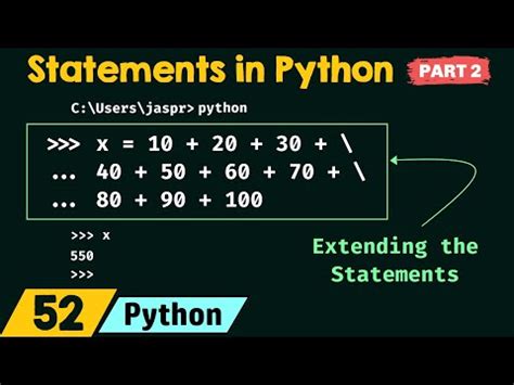 Learn Statements In Python Part 2 Mind Luster