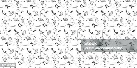 잎과 꽃 이음새가 없는 무늬 백색 배경에 흑백 바이올린 잎 무화과 선 예술 잉크 그리기 회색에 대한 스톡 벡터 아트 및 기타 이미지 회색 흰색 무화과 Istock