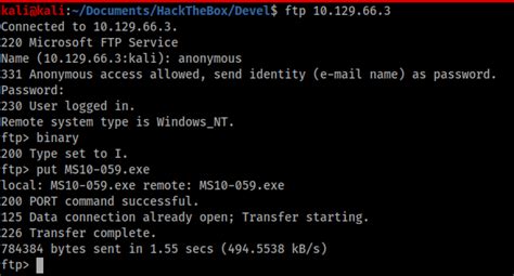 Hack The Box Devel Write Up Dylanrholloway