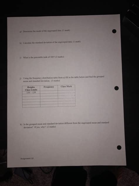 Solved Statistics Assignment Given The Following Data For Chegg Com