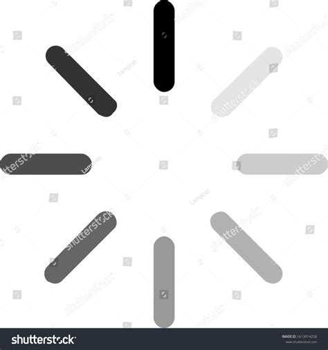 Loading Waiting Spinner Isolated On White Stock Vector Royalty Free 1613914258 Shutterstock