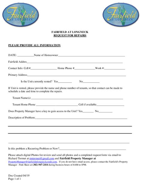 Fillable Online Architectural Alteration Request Fax Email Print