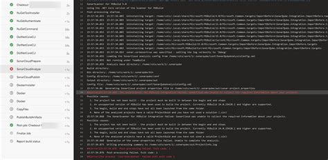 The Sonarscanner For Msbuild Integration Failed C Asp Net Core 31