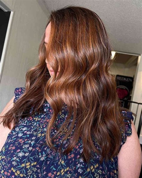 Trendy Auburn Balayage Hair Color Ideas