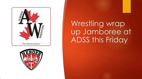 Howitt Wrestling Wrap Up Jamboree Friday November 7th