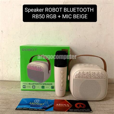 Jual Speaker Robot Bluetooth Rb50 Rgb Mic Beige Kota Samarinda Aringocomputer Tokopedia
