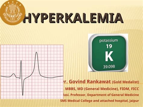 Hyperkalemia Clinical Manifestations And Ppt