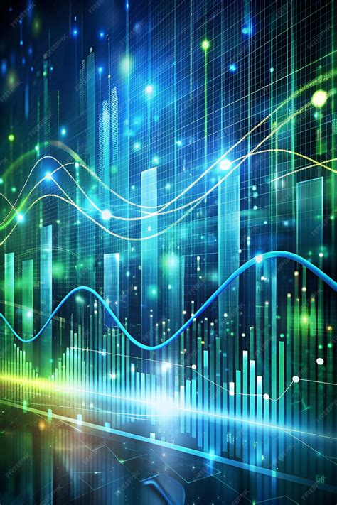 Premium Photo Dynamic Digital Data Visualization Abstract Hightech Flowing Graphs And Charts