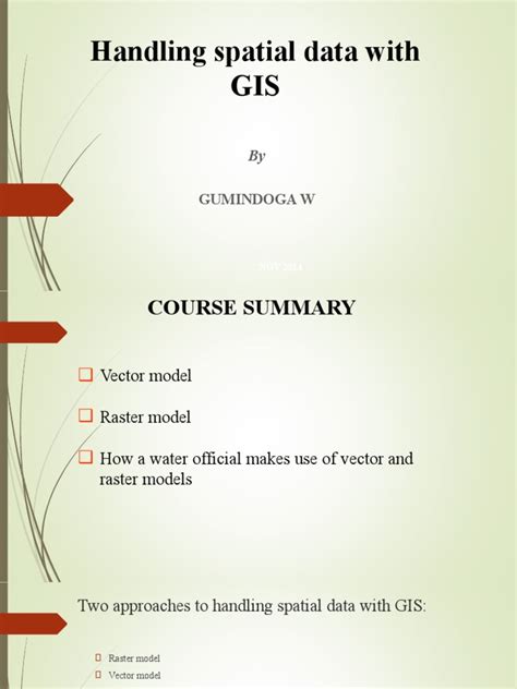 2 spatial data types raster vector pdf geographic information