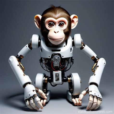 Robot Armed Monkey Stable Diffusion Online