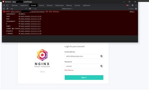 Bad Gateway App Login Serious Issue · Issue 532 · Nginxproxymanagernginx Proxy Manager · Github