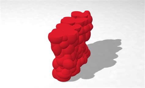 Codeblock Design Round Greeble Wall Flat Top Tinkercad