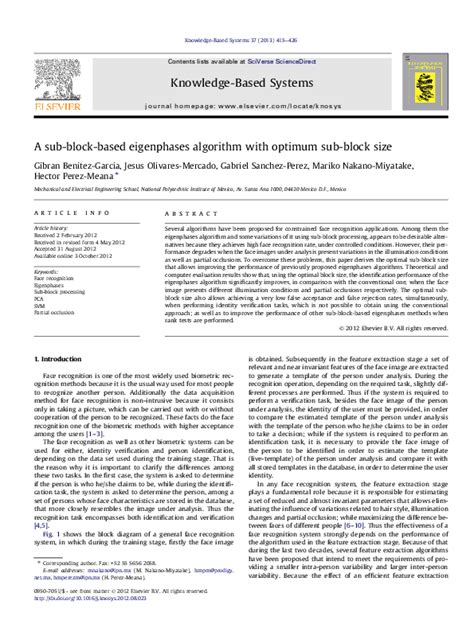 pdf a sub block based eigenphases algorithm with optimum sub block size